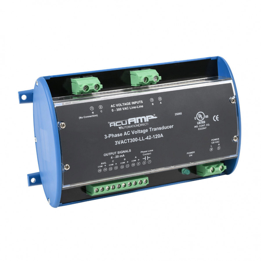 3VACT300-LL-42-120A > ACUAMP > AcuAMP AC voltage transducer, 3-phase, 0 ...