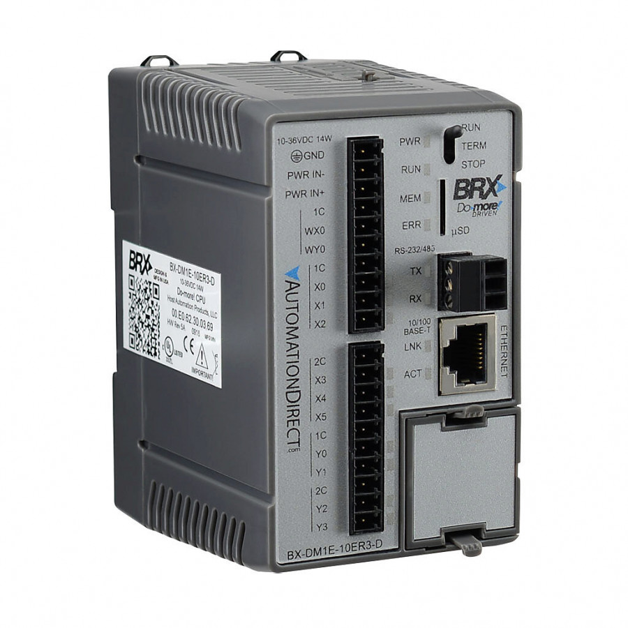 BX-DM1E-10ER3-D > BRX DO-MORE > BRX DO-MORE PLC, 12-24 VDC REQUIRED ...