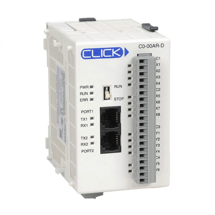 C0-00AR-D > CLICK > CLICK BASIC PLC, 24 VDC REQUIRED, SERIAL | SDI STORE