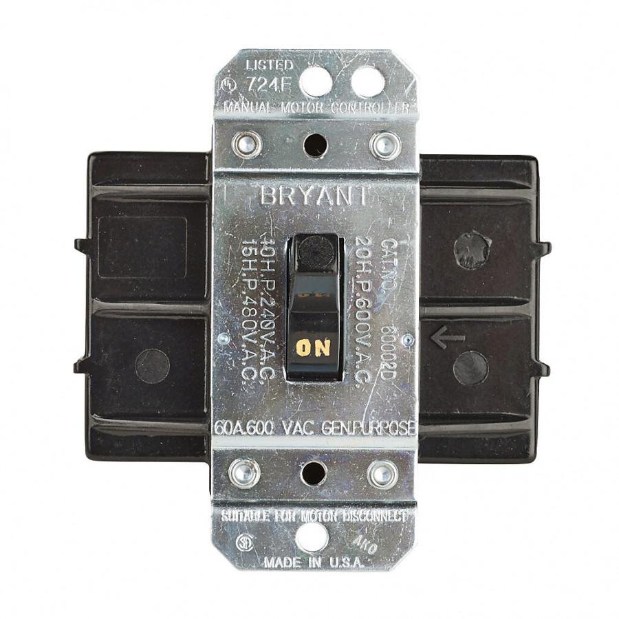 60002D > BRYANT > BRYANT MANUAL MOTOR CONTROLLER, OPEN, 60 | SDI STORE