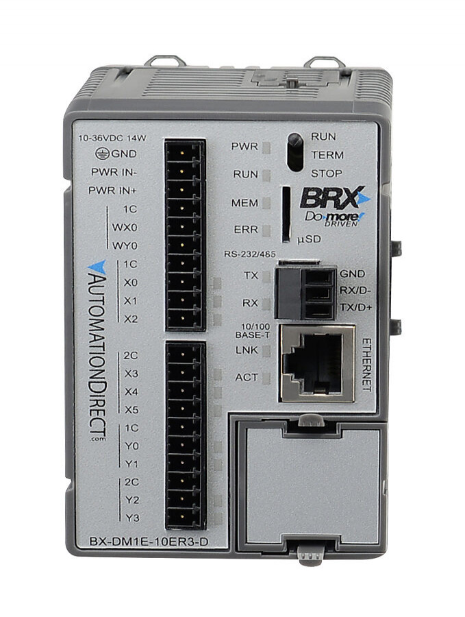 BX-DM1E-10ER3-D > BRX DO-MORE > BRX DO-MORE PLC, 12-24 VDC REQUIRED ...