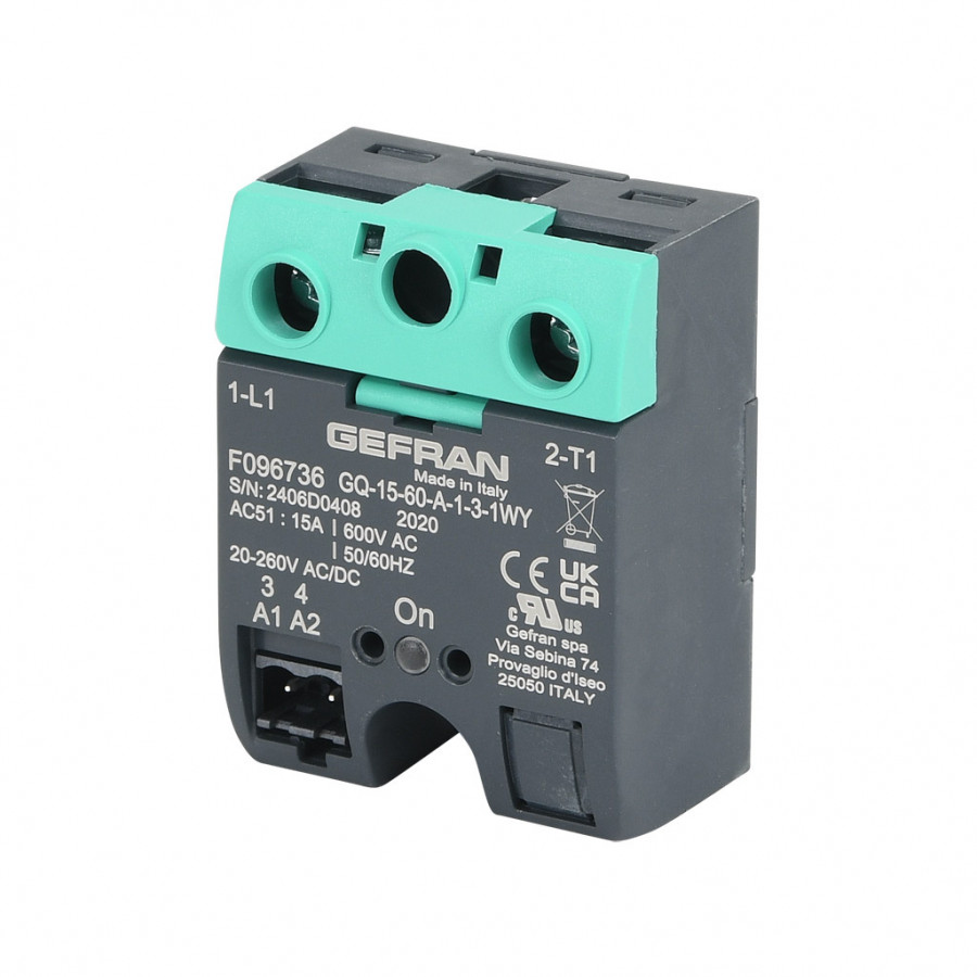 GQ-15-60-A-1-3 > GEFRAN > Gefran solid state relay, panel mount, 2 ...